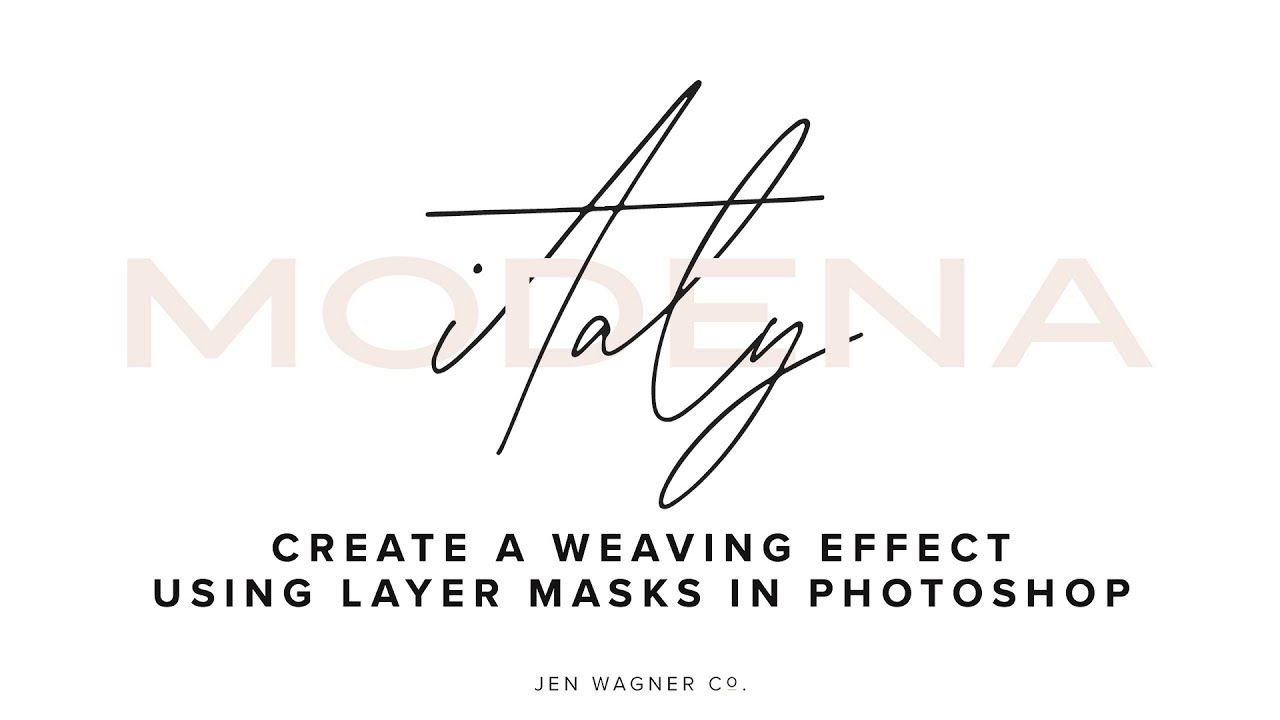 Creating Text Weave Effect Using Photoshop Layer Masks - YouTube