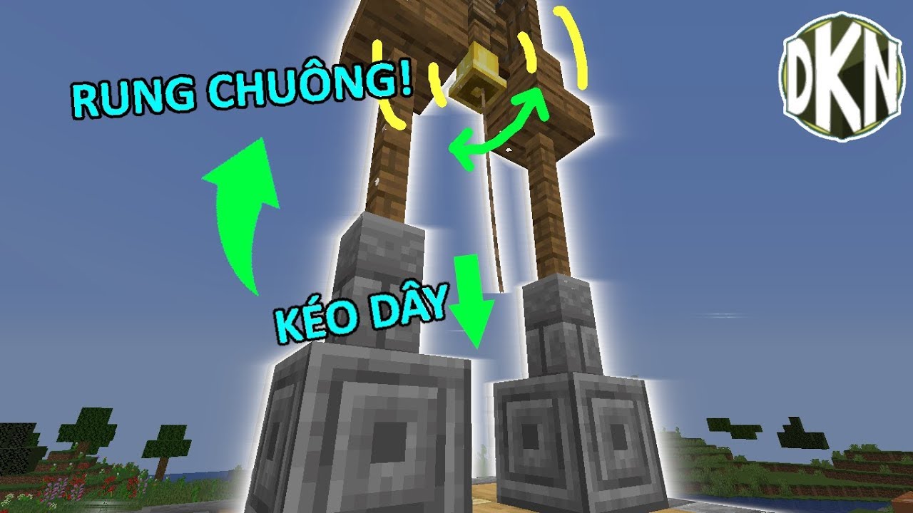 Cách làm THÁP CHUÔNG hoạt động trong MINECRAFT - YouTube