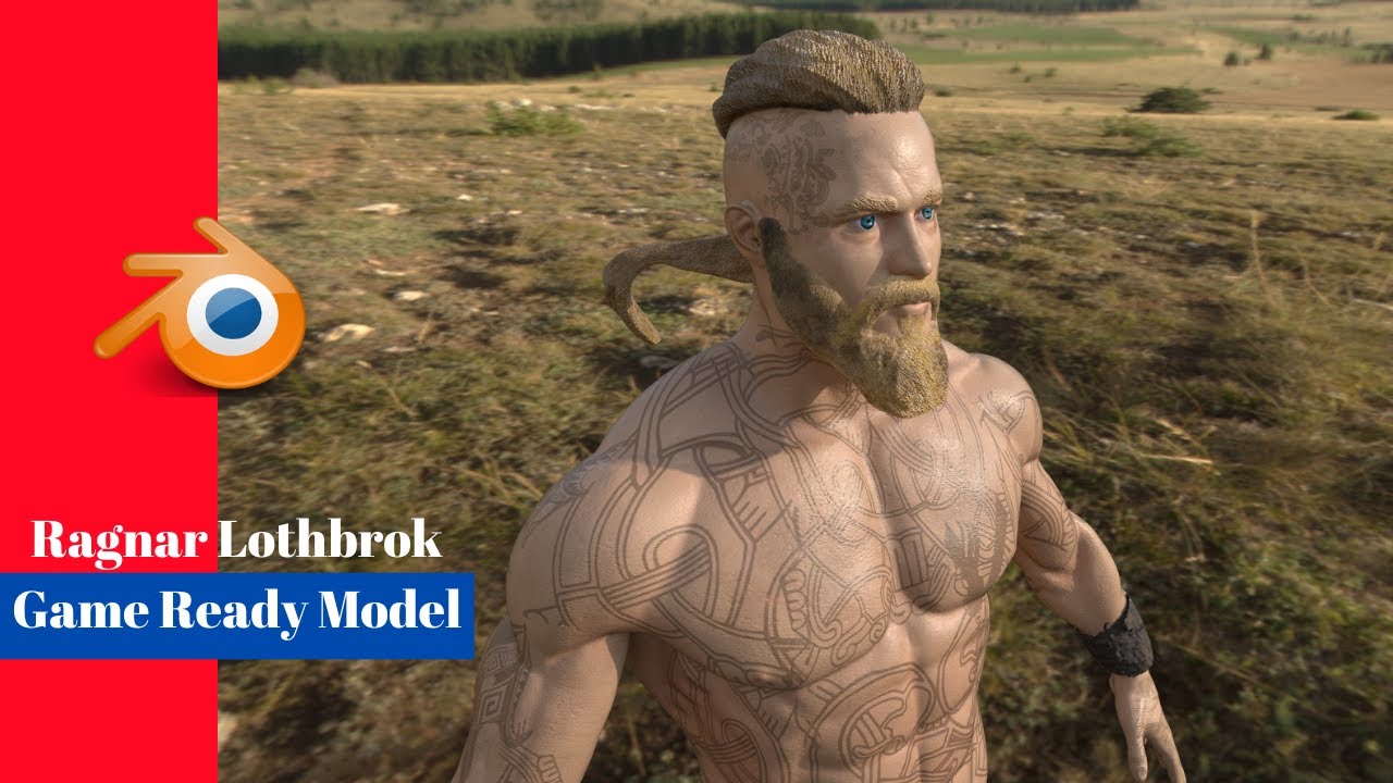 Viking Ragnar Lothbrok Sculpture - Ragnar Lothbrok Game Ready Character ...