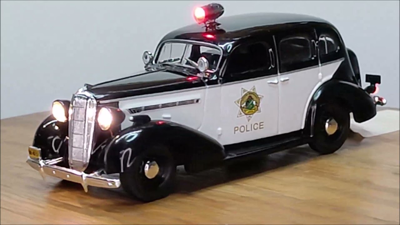 Custom Lighted 1938 Buick Police car - YouTube