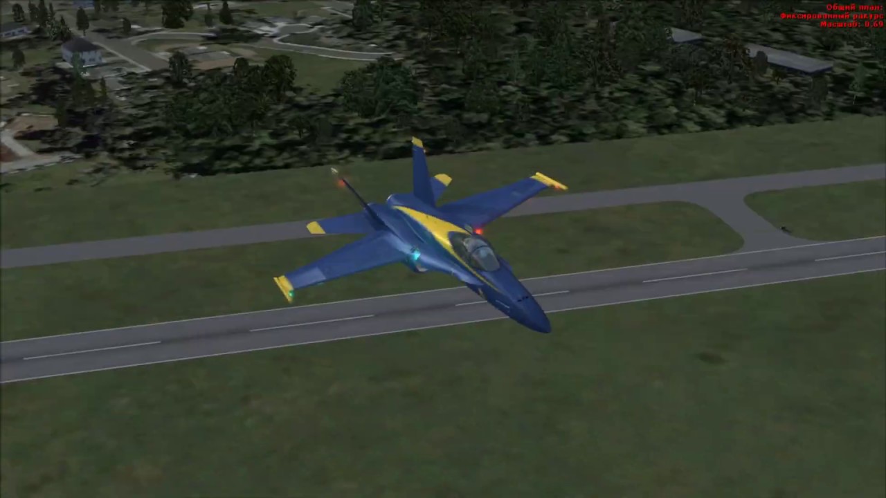 MFS-X F/ А -18 Летаю под Музыку, в болтанку (умудрился не разбить с -т ...