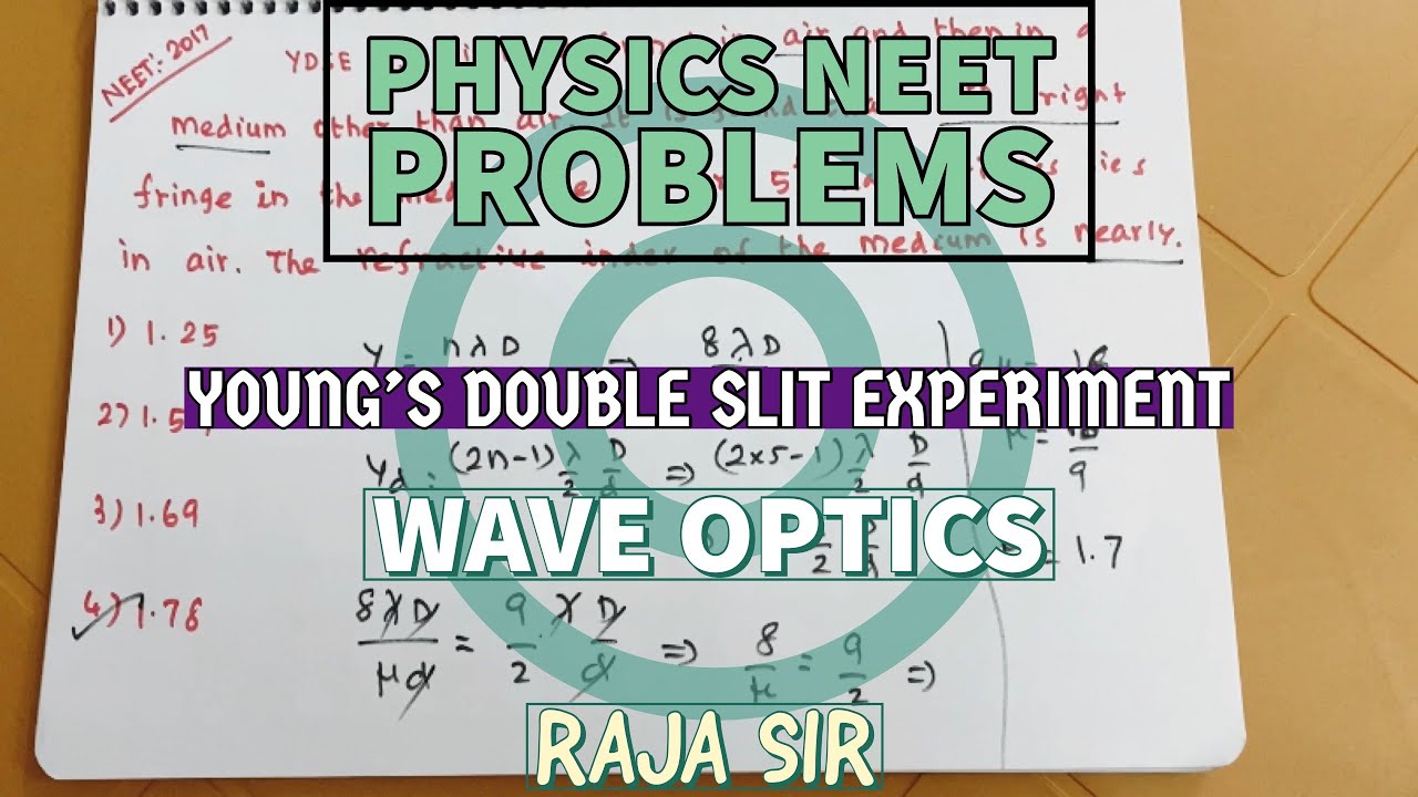 Wave optics | Young’s double slit experiment | Physics NEET Problems ...