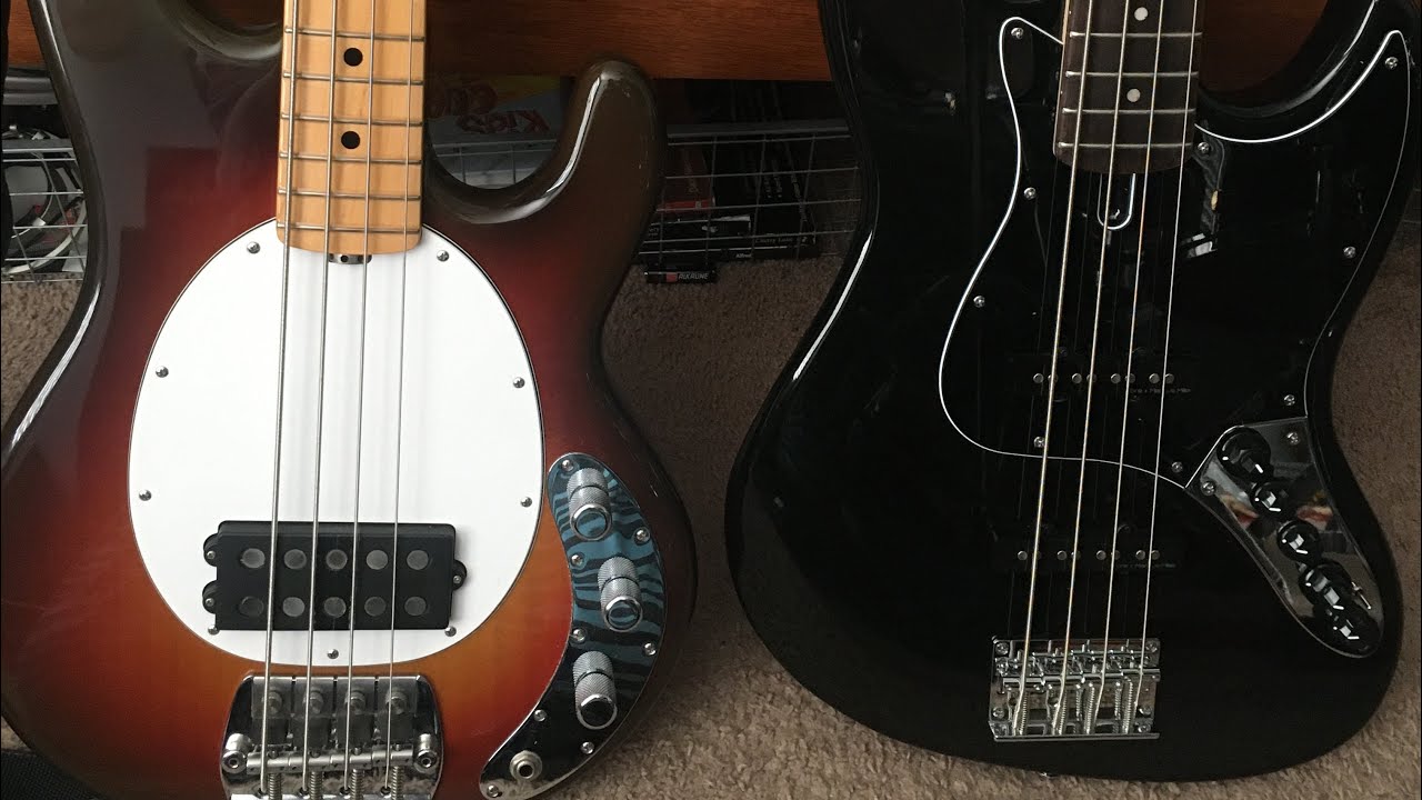 Jazz bass vs Stingray - YouTube