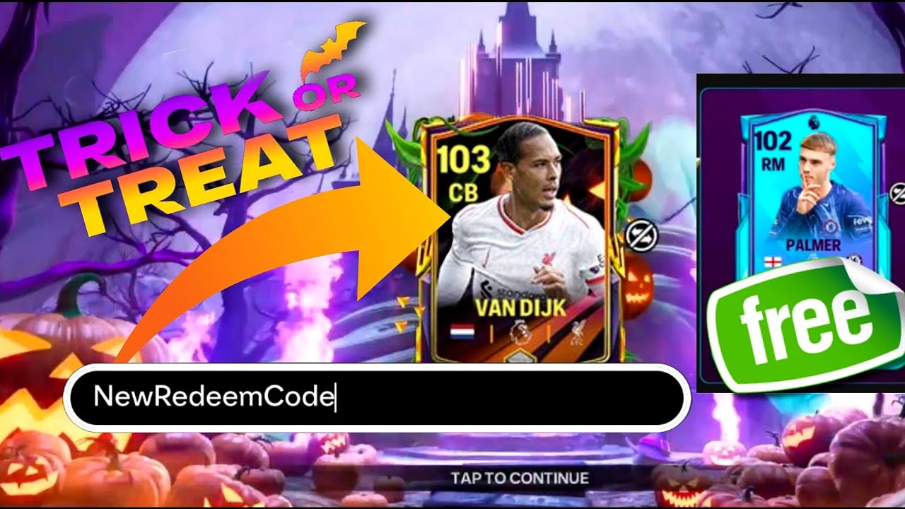 Trick or Treat event guide Redeem Code| New POTM FC Mobile 25 | 2 New ...