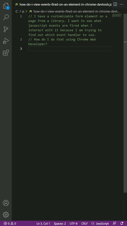 javascript - How do I view events fired on an element in Chrome DevTools? - YouTube