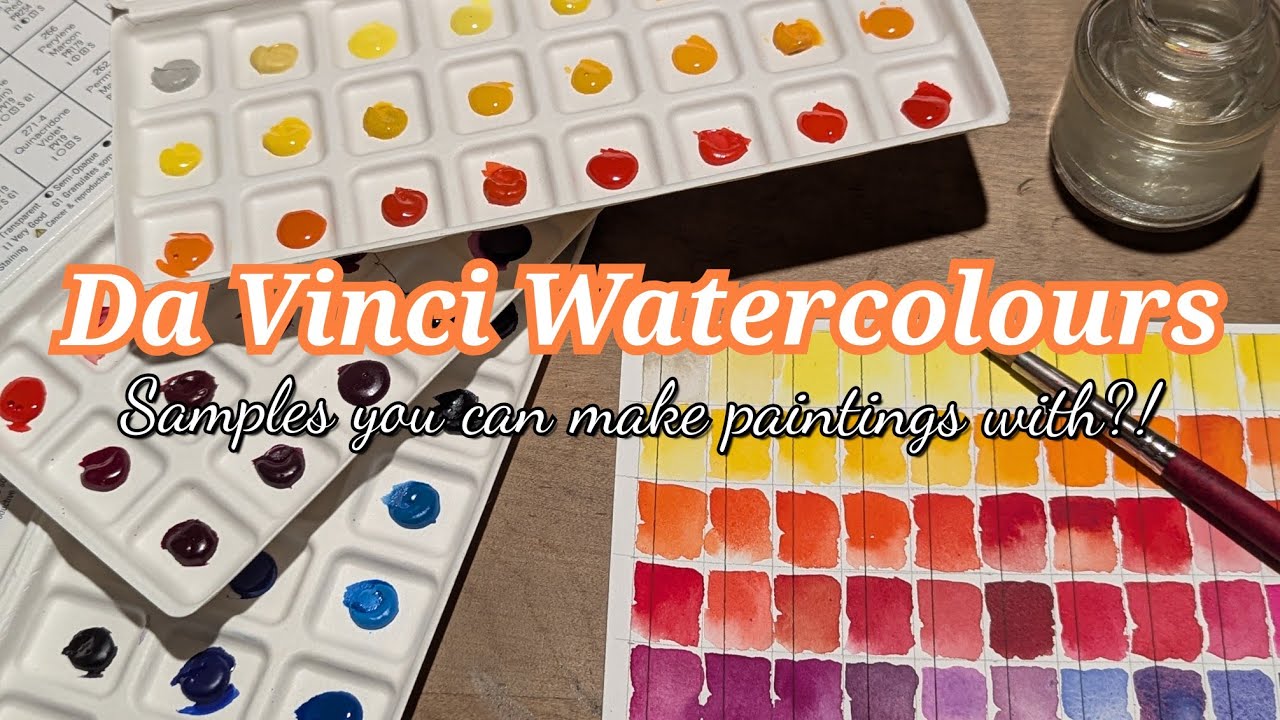 BIG watercolour samples! Let's explore them 🤔 Da Vinci Paint Co Full ...