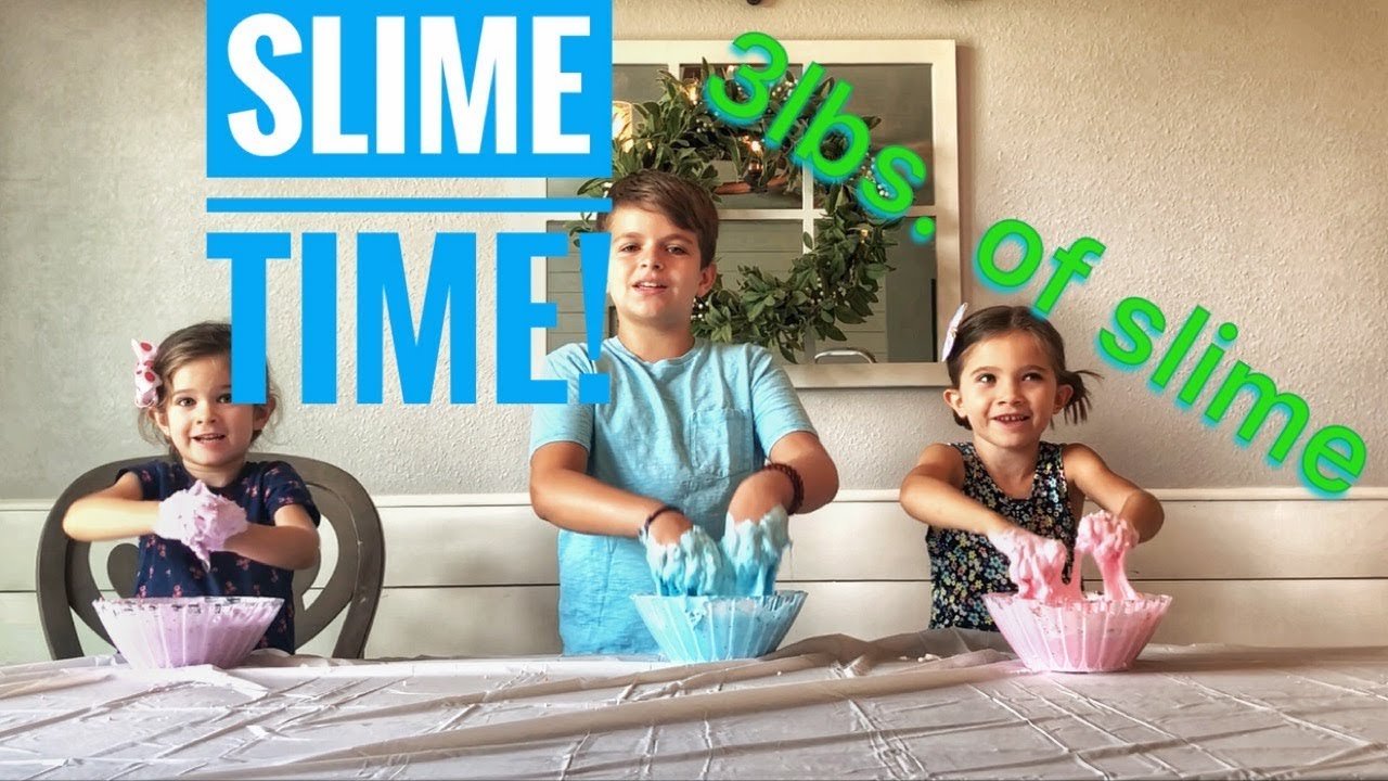 Kids slime video | 3lbs of slime - YouTube