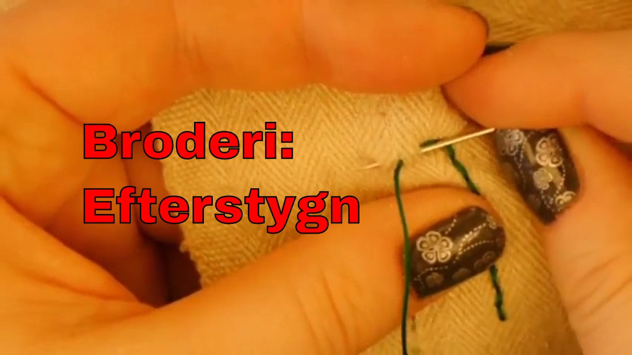Broderi Efterstygn - YouTube
