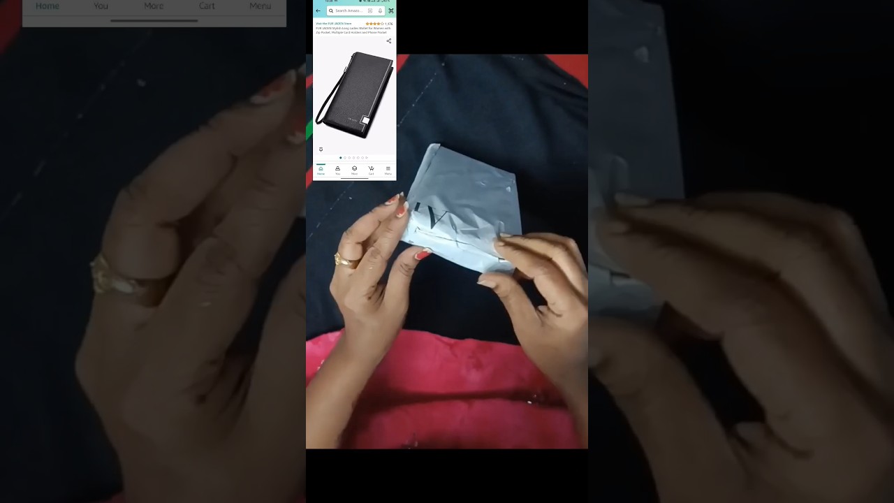 🤔it's worth or not ..?Unboxing Amazon 🤫stylish ladies wallets .,#shorts ...