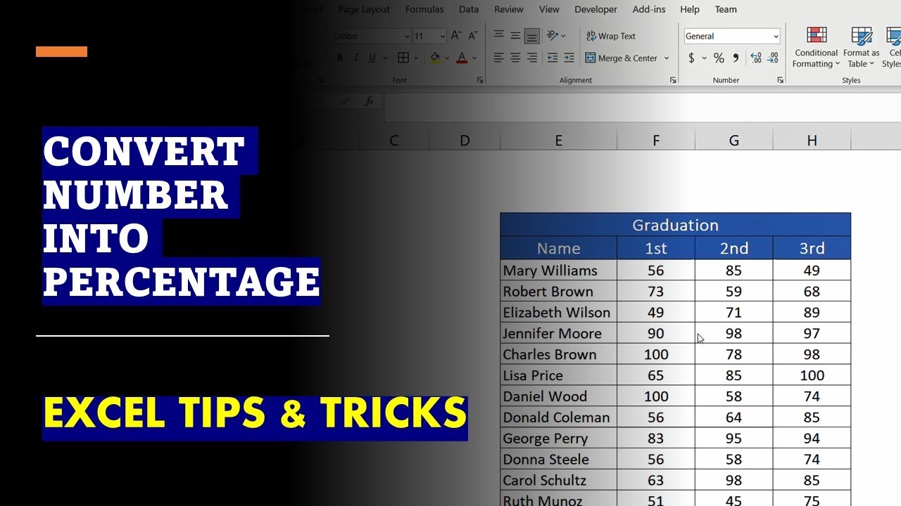 Quickly Convert Numbers To Percentages In Excel MS Excel Tips Quickly Convert Numbers To Percentages In Excel MS Excel Tips