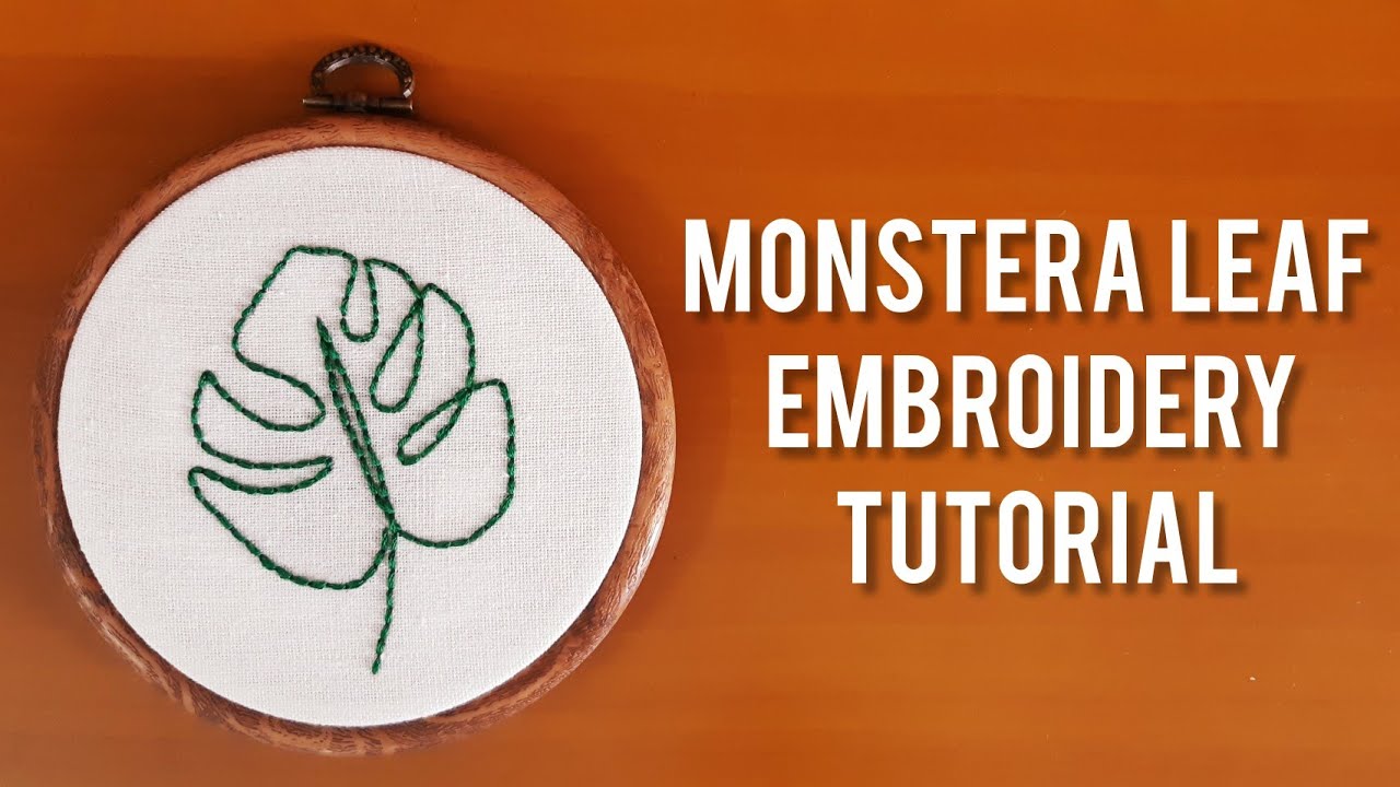 Outline Embroidery with Back Stitch /BACK STITCH tutorial for beginners ...