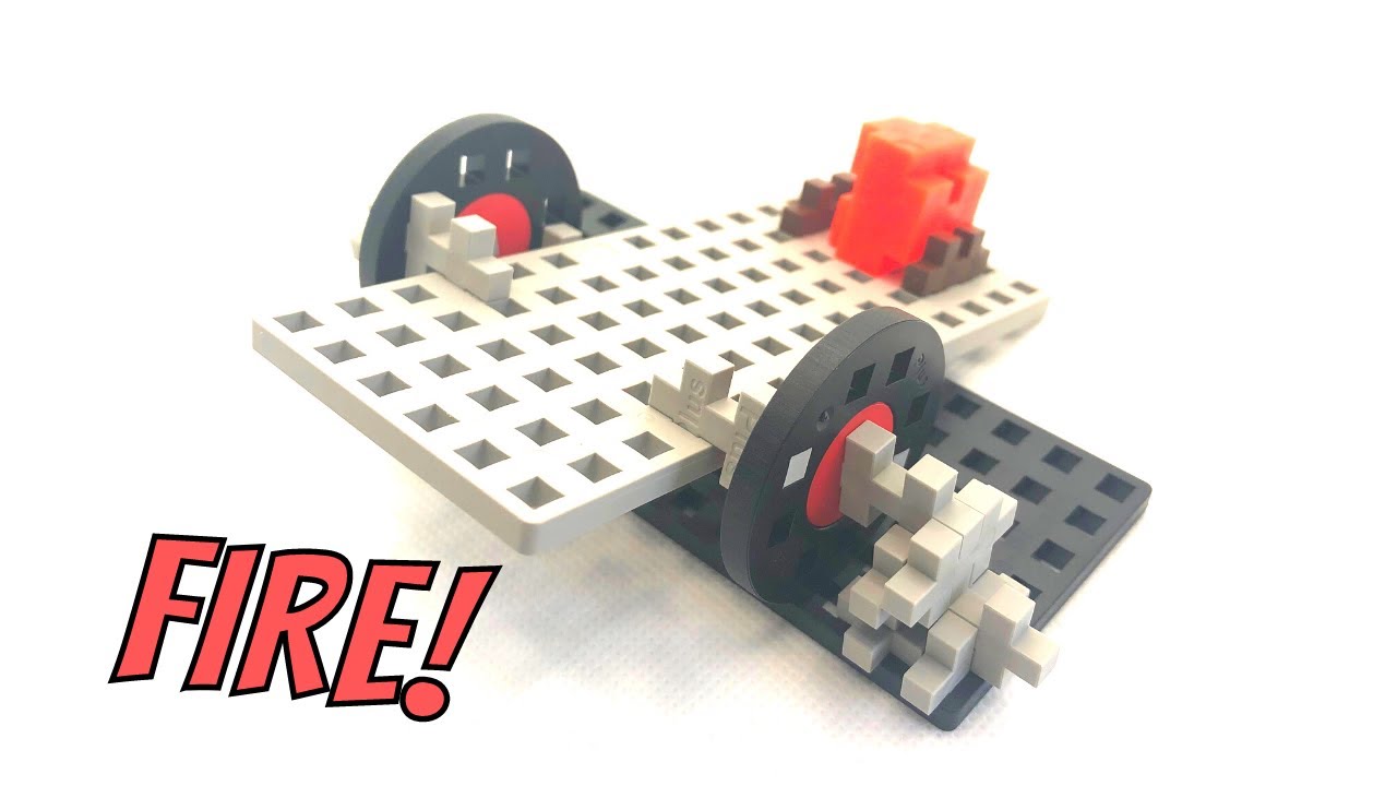 Plus-Plus: Building A Catapult Using Wheels & Plates - YouTube