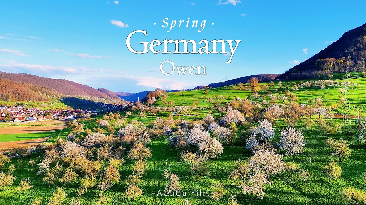 [4K][Spring]German Villages: A Flower-Filled Journey - YouTube