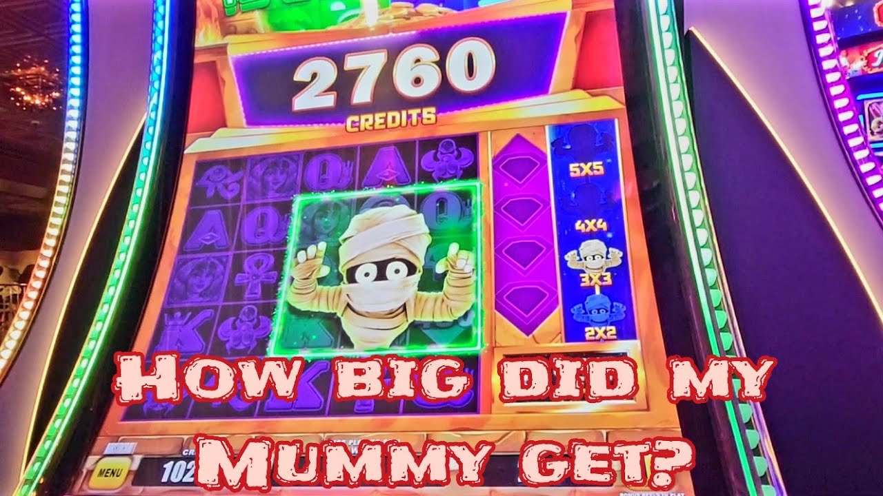 The new Mo Mo Mo Mummy slot. How big did my mummy get? #vegas #fun # ...
