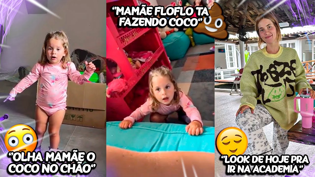 VIRGINIA CHAMA ATENÇÃO DA FLOFLO POR CONTA QUE FEZ COCO NO CHÃO - YouTube