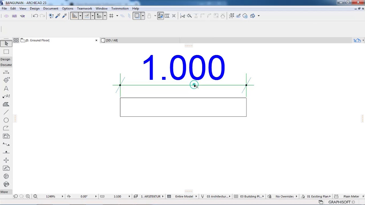 Tutorial Archicad 23 VIEW : SNAP GUIDES AND POINTS (PEMBAGI DAN PENANDA) - YouTube
