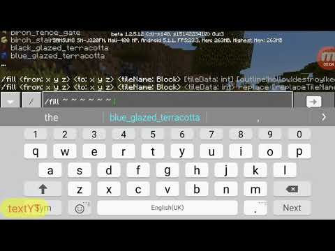 Using fill in minecraft I cheat fill - YouTube