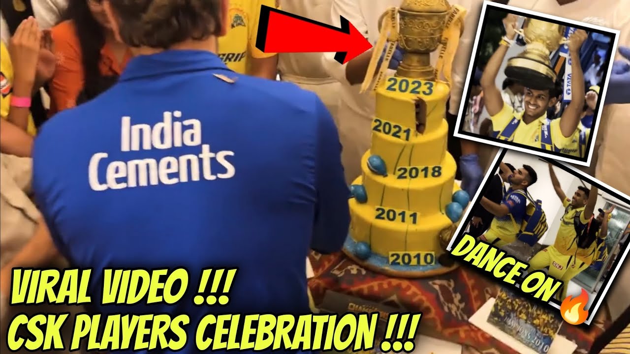 Csk Players Crazy Celebration 🔥 CSK vs GT IPL 2023 Finals - YouTube