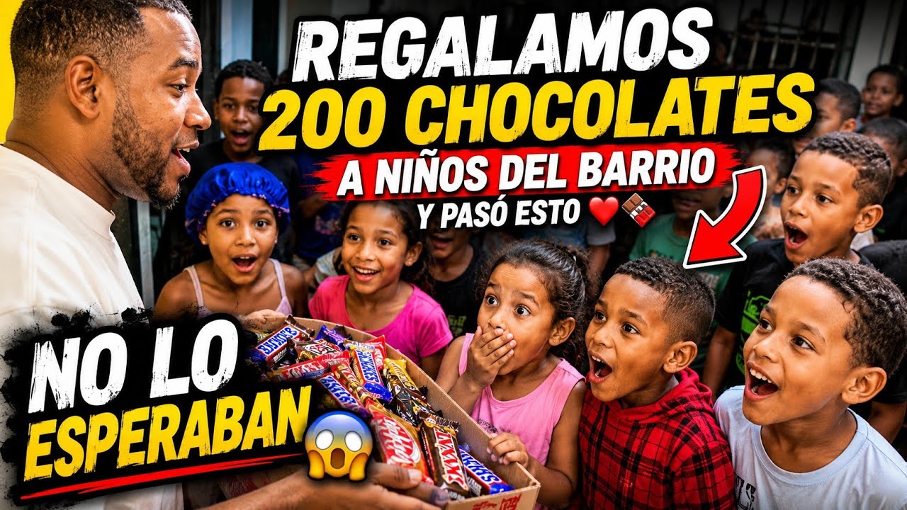 Salimos a Regalar 200 Chocolates a Niños y Niñas del Barrio y Pasó Esto ...