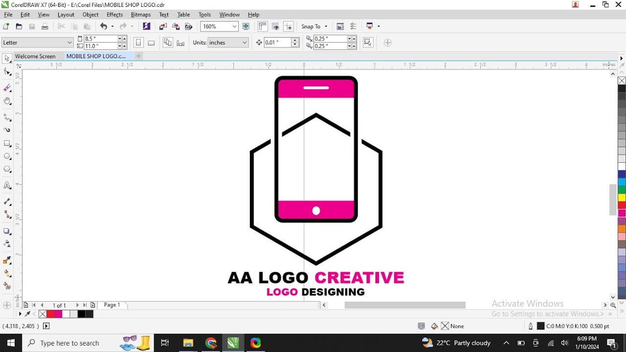How To Creat Mobile Shop Logo In Corel Draw 2024 - YouTube