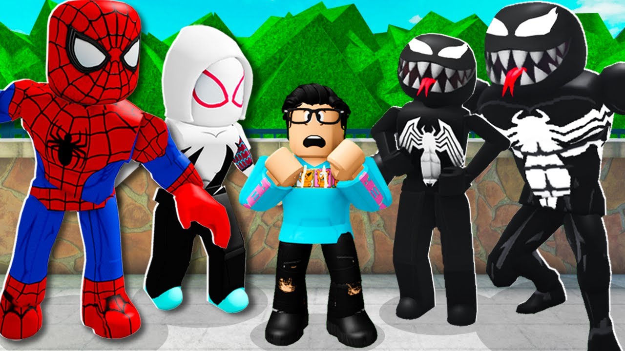 SPIDERMAN Family vs VENOM Family! (Roblox) - YouTube