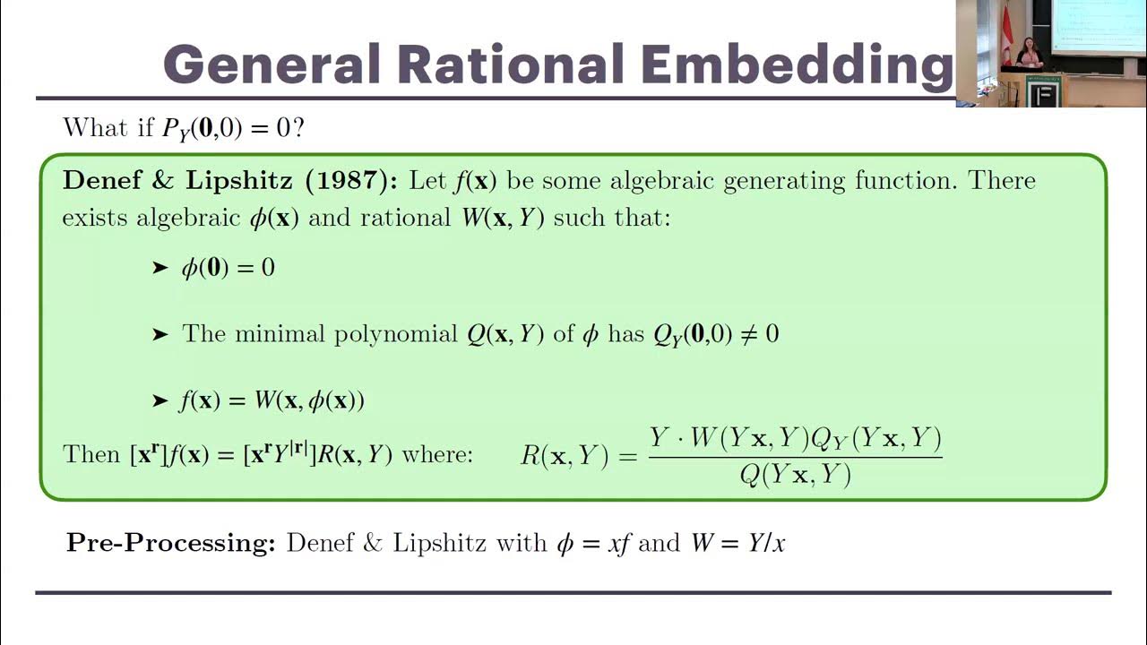 Asymptotics of Multivariate Algebraic Generating Functions - YouTube
