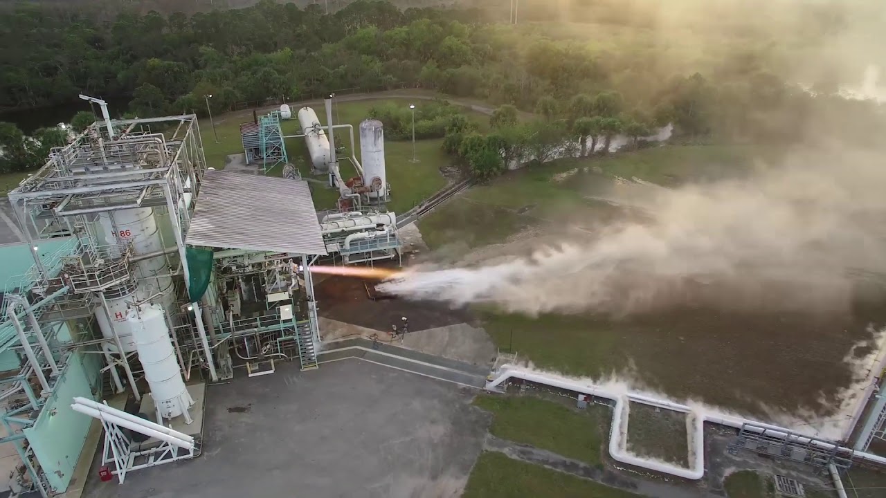 RL10C-X Prototype Engine Hot Fire Test - YouTube