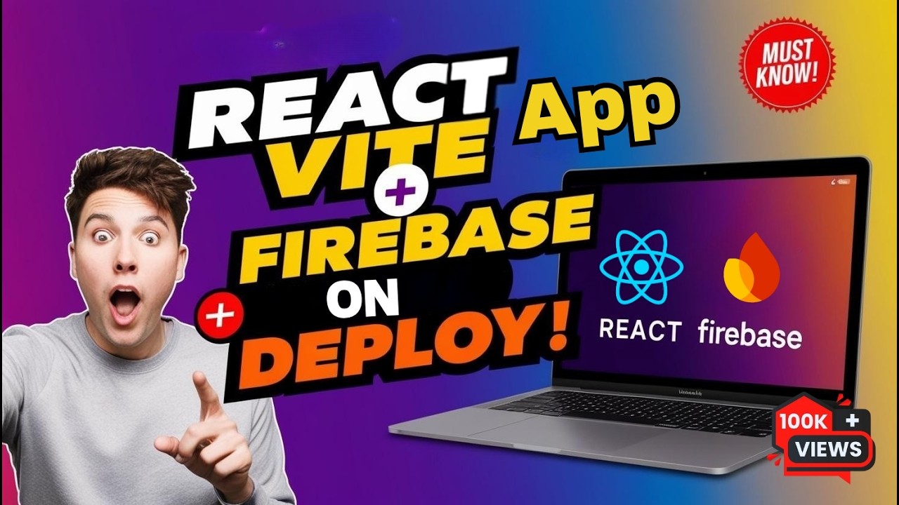 Create A React App With Vite And Deploy On Firebase In 2025 Step By Step Tutorial For Beginners
