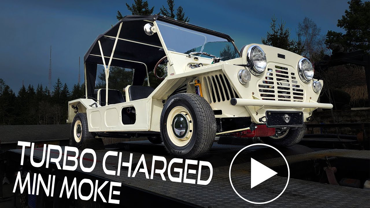 Classic Mini Cooper Bolt On Turbo Kit Mini Moke Ride Along - YouTube