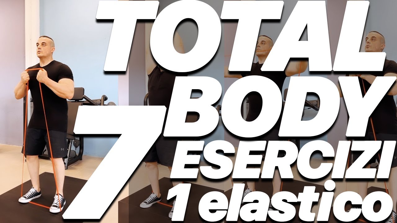 Scheda Massa Total Body con 1 Elastico a Casa in 2 Mq: 7 Esercizi - YouTube