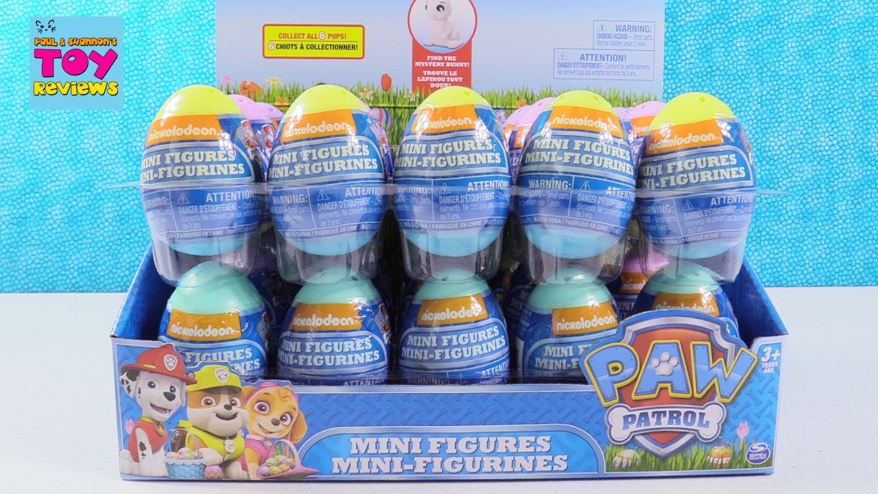 Paw Patrol Surprise Easter Egg Figures Opening Toy Review ...