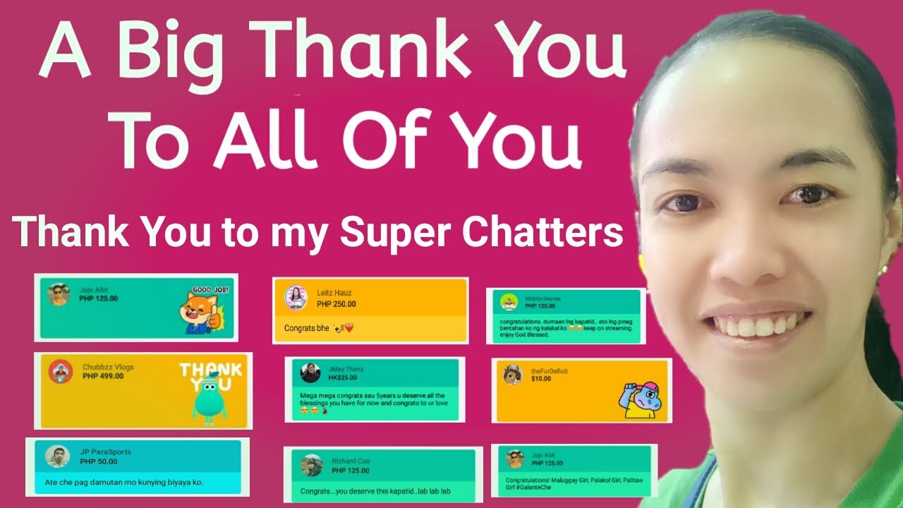 A Big Thank YOU To All OF You | Thank You My Super Chatters | Tipid Che ...