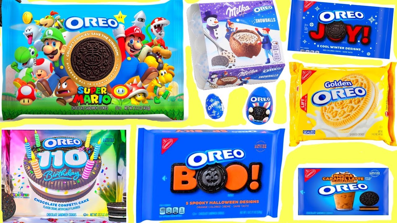 OREO Cookies Collection Super Mario, Halloween BOO, Christmas JOY ...