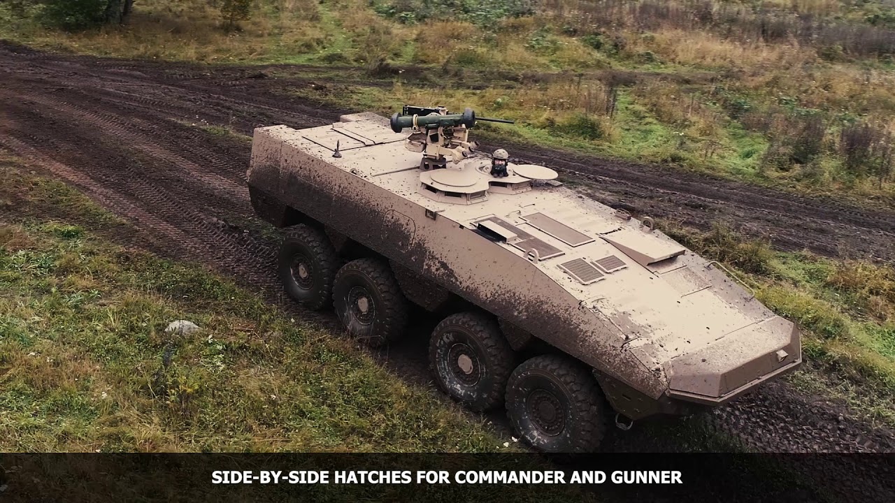 Patria AMVXP APC with Kongsberg Dual Protector - YouTube