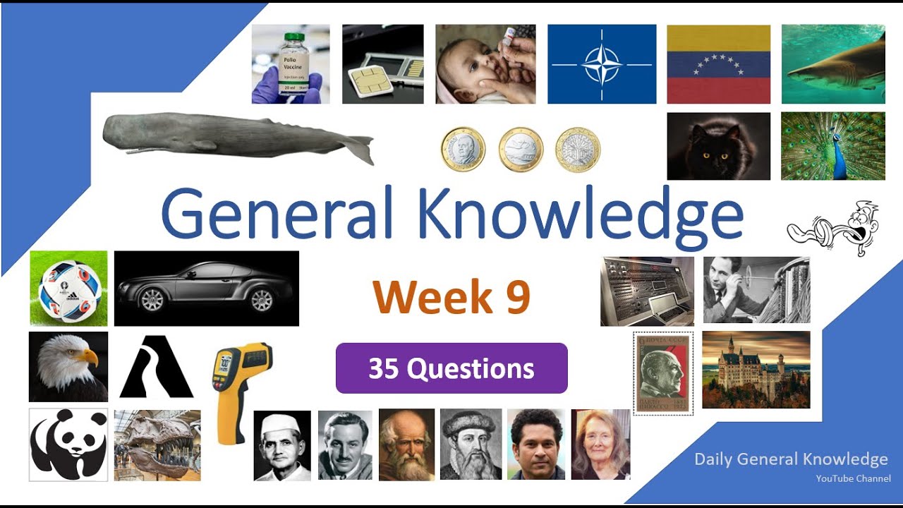 Weekly General Knowledge - 9 (Just 7 Minutes) - YouTube