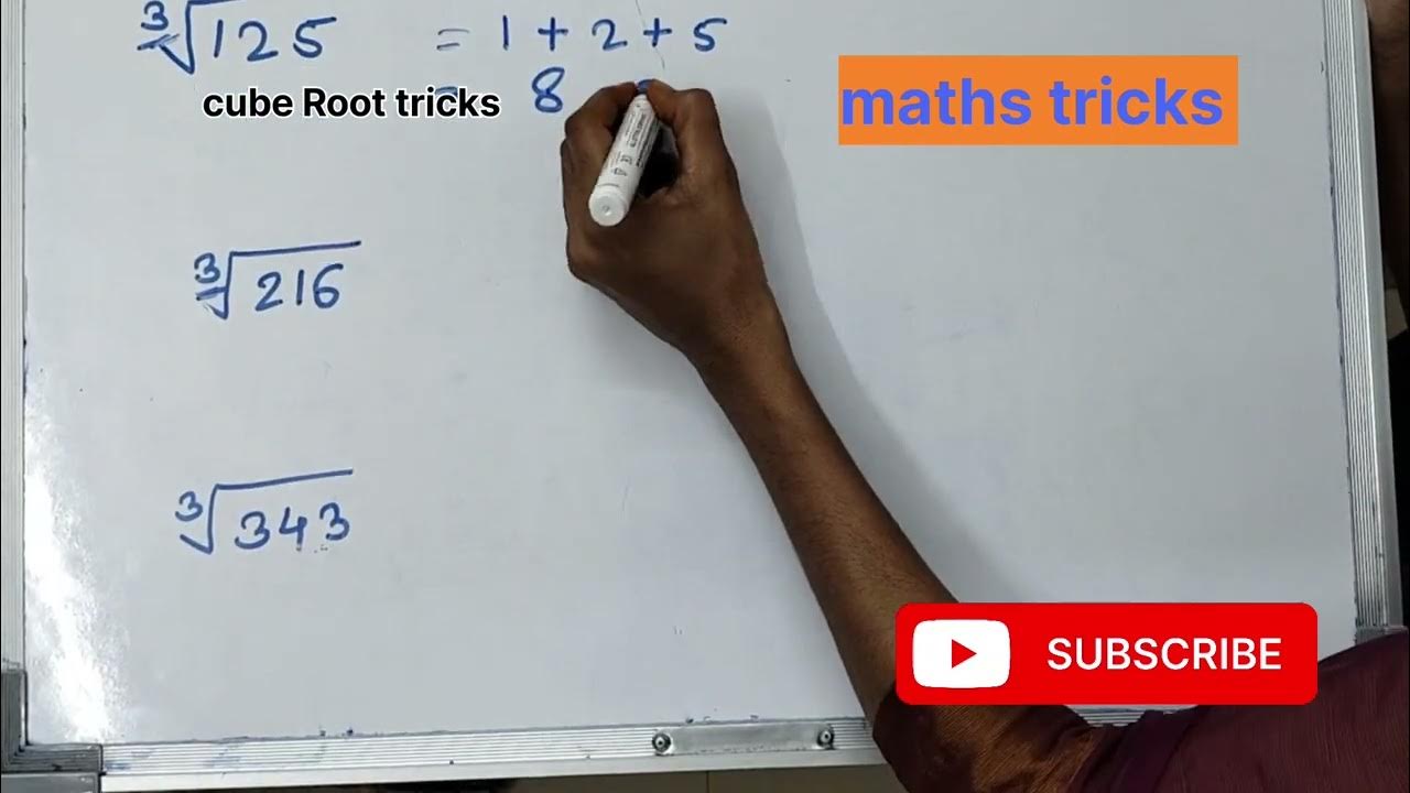 Maths magic tricks #maths video #maths tricks #maths cube Root tricks # ...