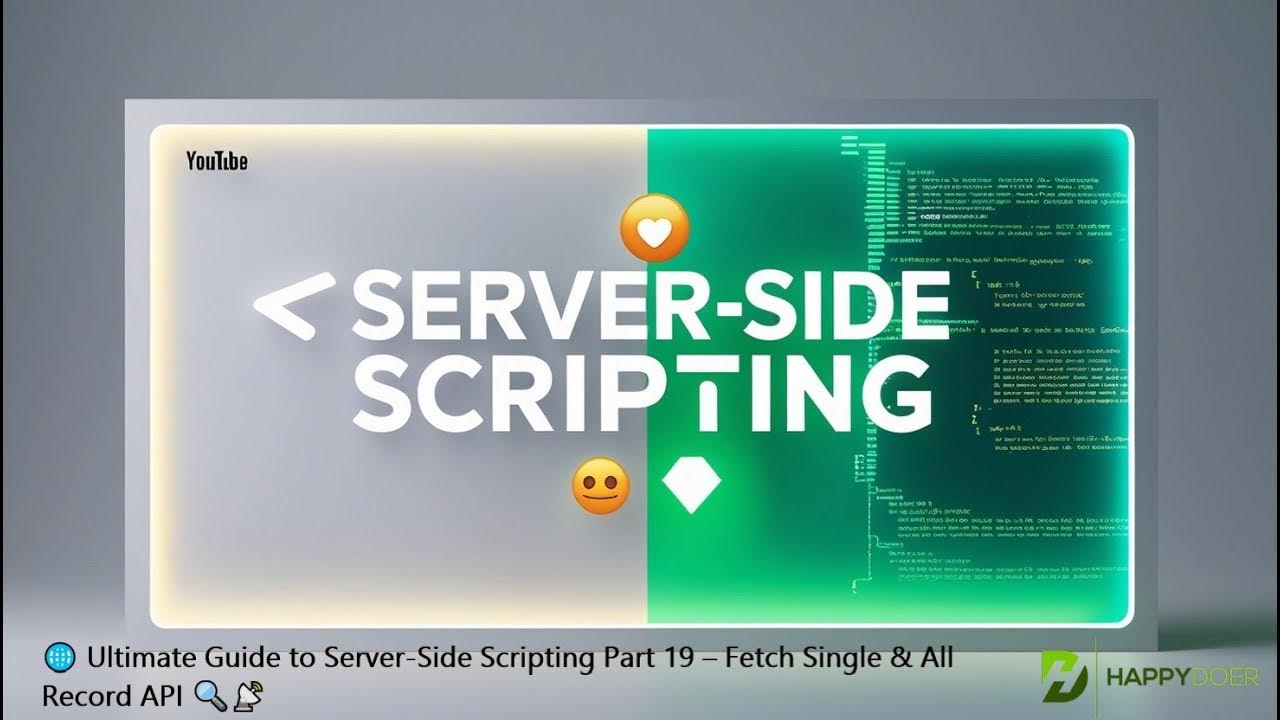 Ultimate Guide to Server-Side Scripting Part 19 - Fetch Single & All Record API - YouTube