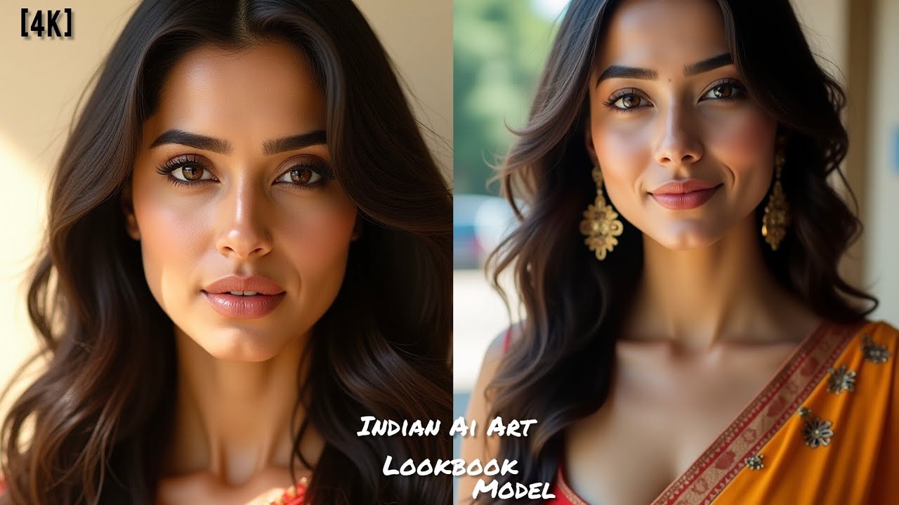 [4k] Real Indian Ai Lookbook Model - Ai Indian Art Saree Lookbook ...