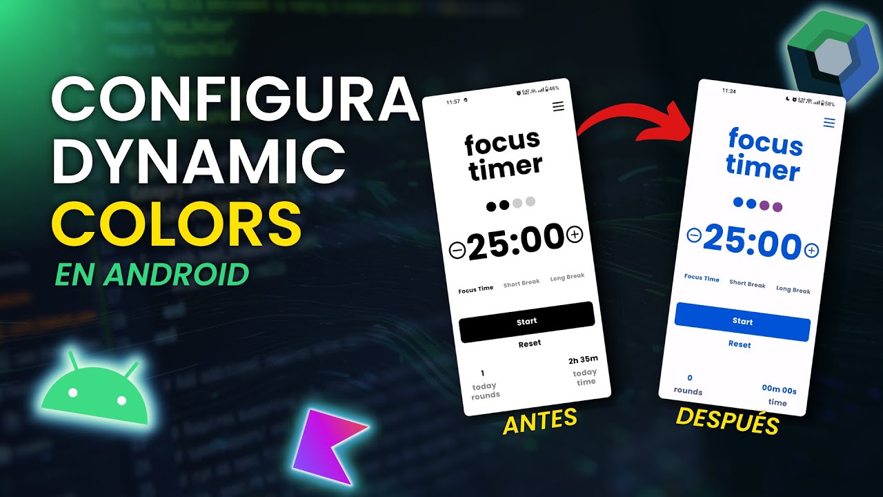 🤩 Cómo Mejorar la UX en Android | Dynamic Colors en 10 MINUTOS ...