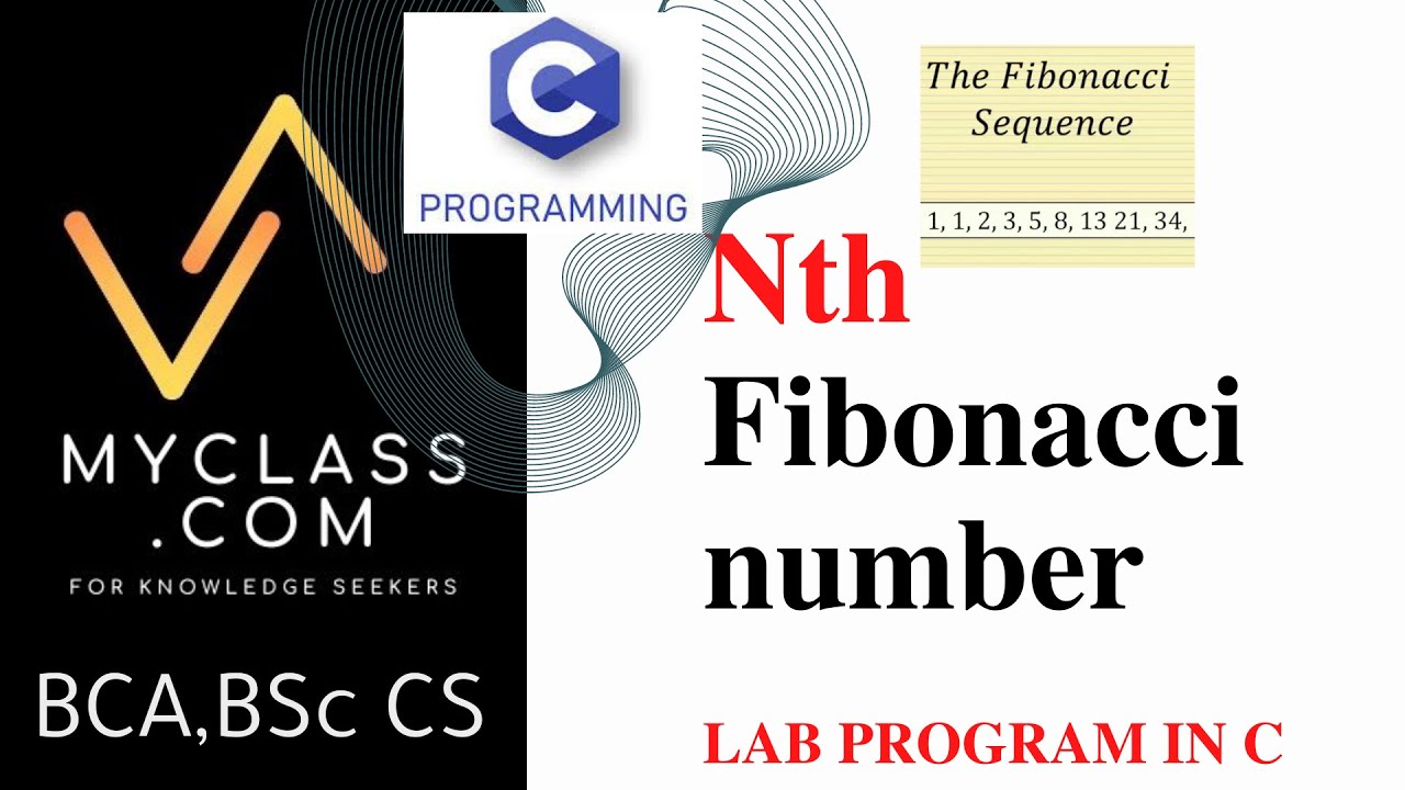 Nth Fibonacci Numberc Program Using Recursion Youtube 0285