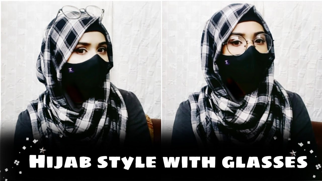 how to wear hijab with glasses || hijab style with glasses - YouTube