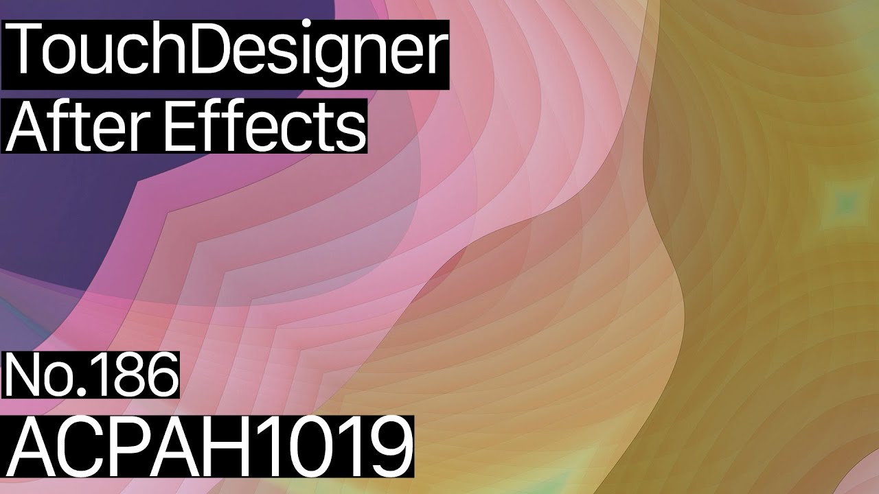【Created in TouchDesigner & After Effects】ACPAH1019 - YouTube
