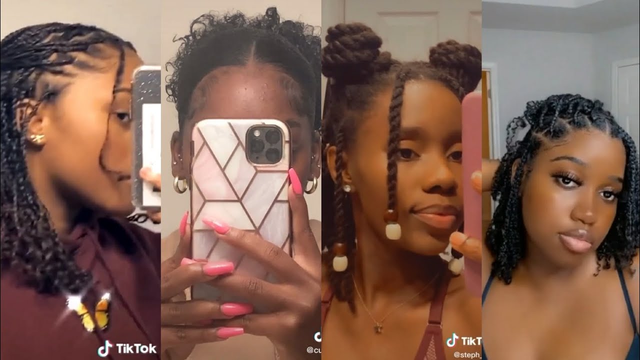 Trendy tiktok natural hairstyles - Compilation #fall #backtoschool ...