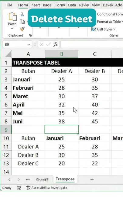 Menghapus Sheet Di Excel Shorts Excel Exceltutorial Exceltips Shortsviral Youtube