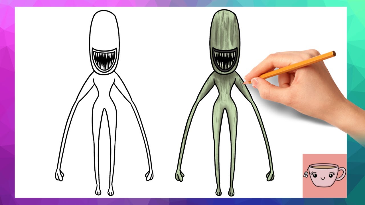 How To Draw Stick Spider from Zoonomaly | Easy Drawing Tutorial - YouTube