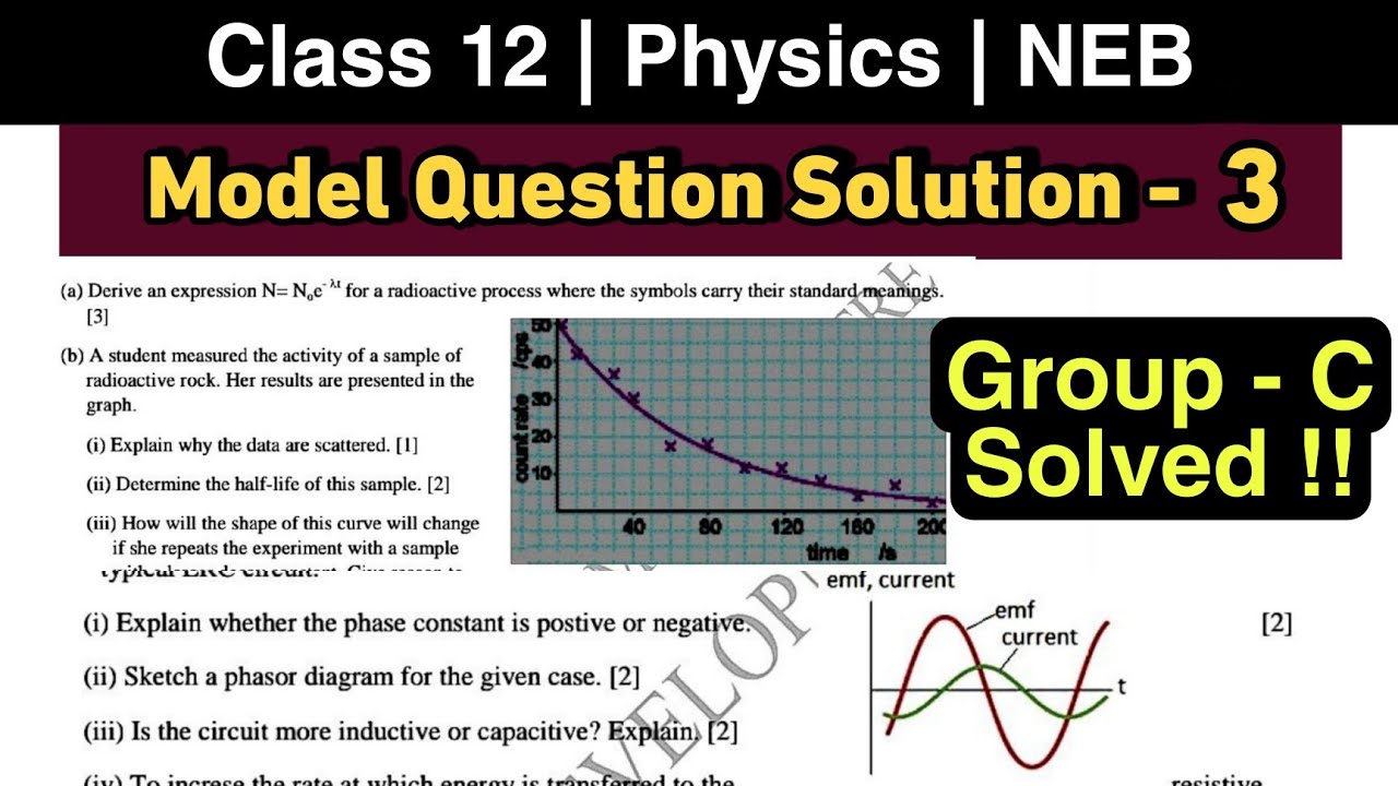 Solution of Physics Class 12 Model Question Group C | For NEB 2078/79 - YouTube
