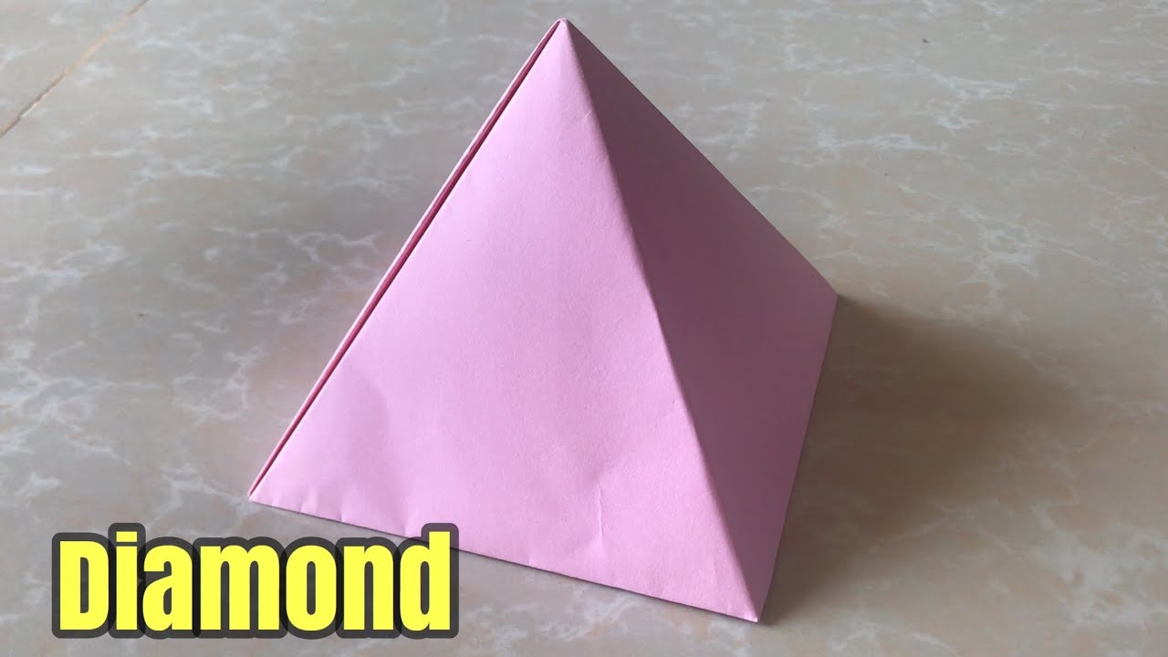 How To Make Paper Diamond - YouTube