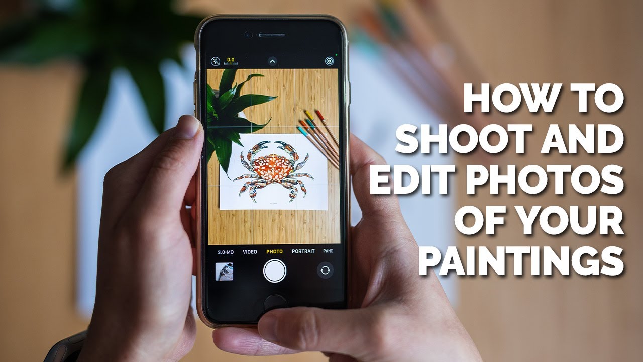 How to shoot and edit photos of your paintings - YouTube