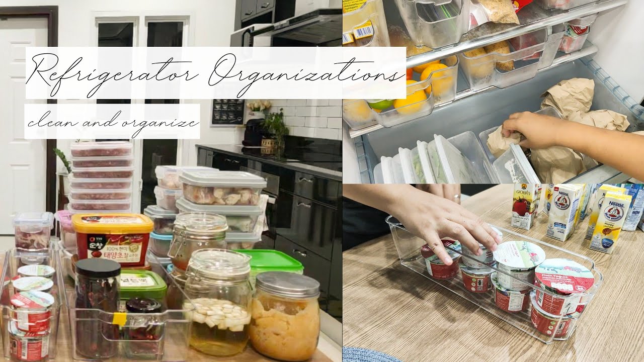 REFRIGERATOR ORGANIZATION | clean and organize , ทำความสะอาดตู้เย็นและ ...