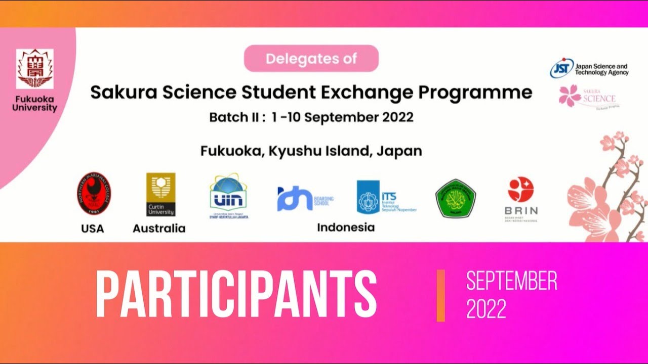 My Journey with Sakura Science Student Exchange Programme 2022 - YouTube